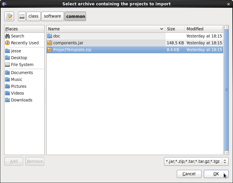 Importing `ProjectTemplate` | CSE 22x1
