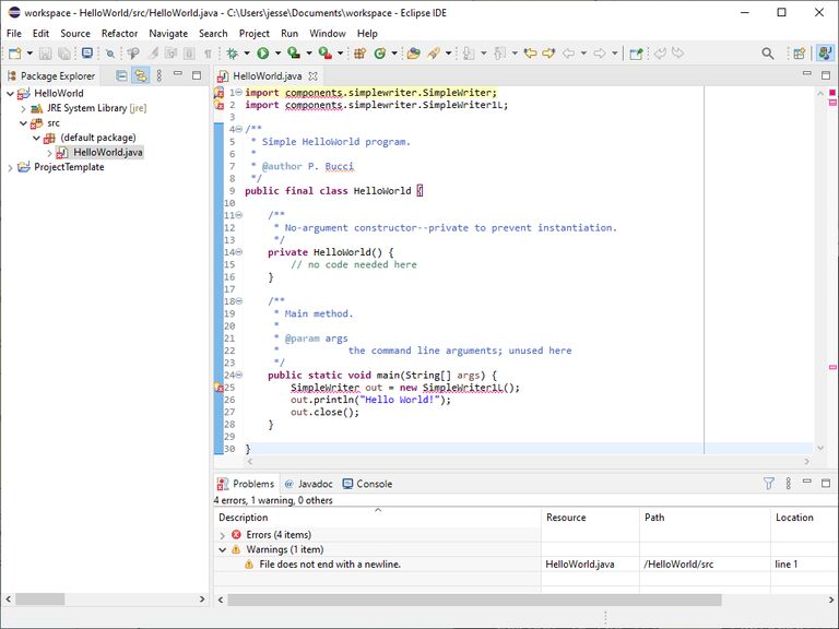 Lab: Getting to Know Eclipse and Java | CSE 22x1
